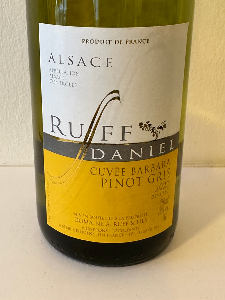 Pinot Gris Cuvée Barbara - Ruff – 🍇PetiteAlsace.com
