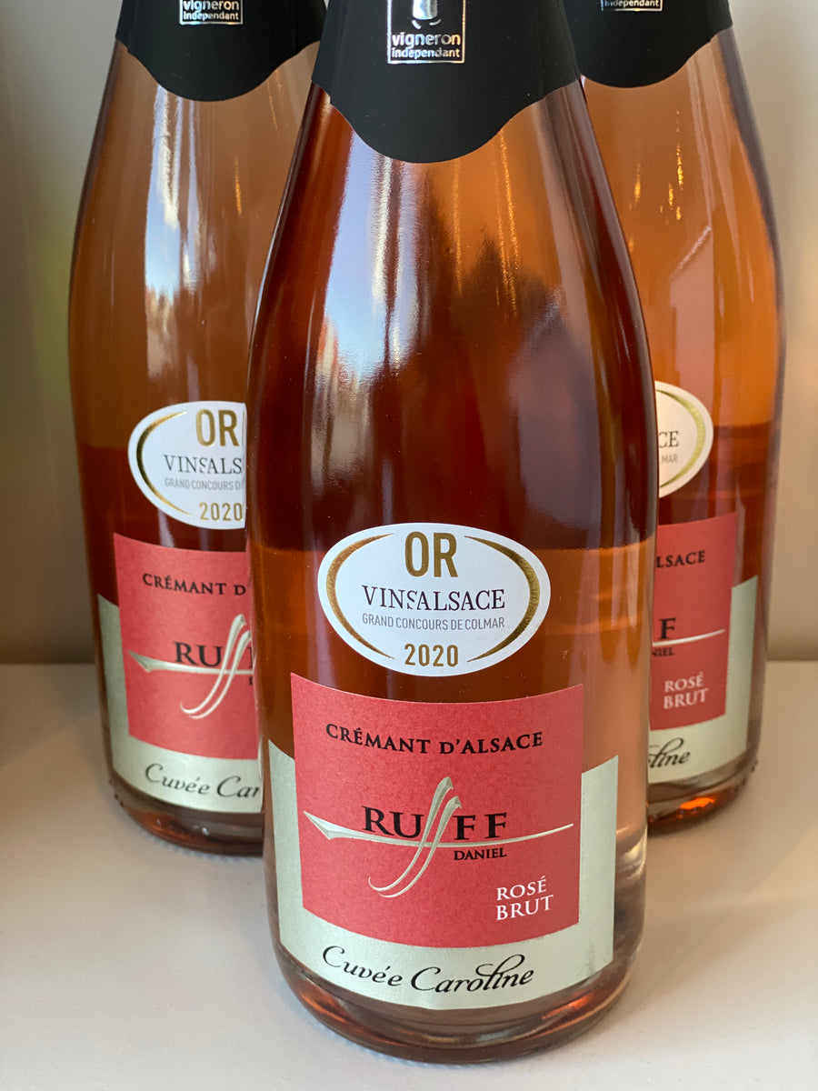 Crémant D'Alsace Rosé Brut Cuvée Caroline - Ruff – 🍇PetiteAlsace.com